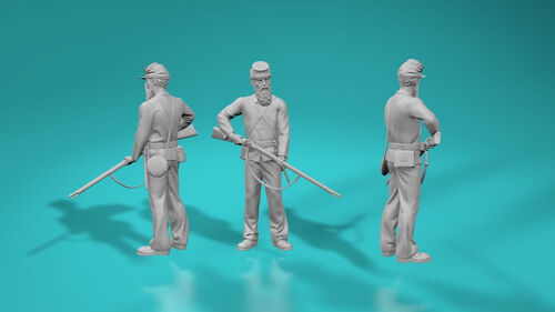 EMP3D 99201164-25 Amerykańska wojna domowa - impreza - Żołnierz nr 1 (1 Figurka)