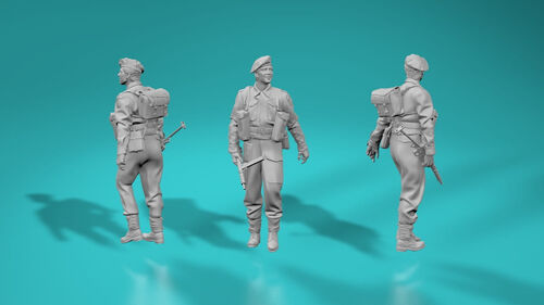 NEW! EMP3D 99202111-25 Żołnierz brytyjski 2WŚ - idący - wersja 3 (1 Figurka)