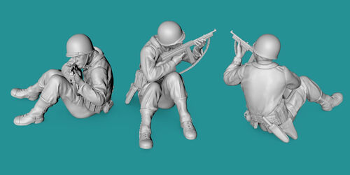 EMP3D 99201103-35 Amerykański żołnierz 2WŚ - chowający się nr 1 (1 Figurka)