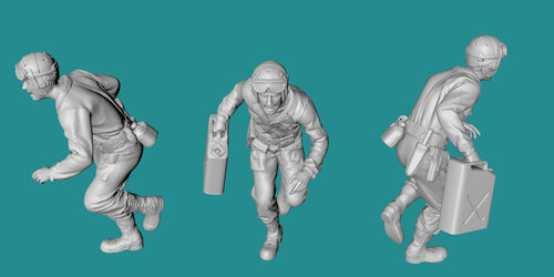 EMP3D 99201126-48 Amerykański czołgista 2WŚ - biegnący z kanistrem (1 Figurka)