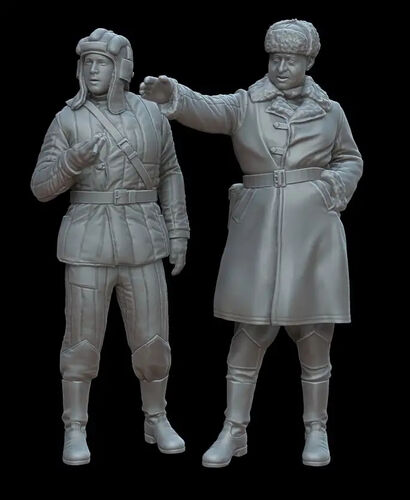 White Stork Miniatures F72178 Soviet Tank Crew Winter Uniform Part II (2 Figures)