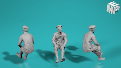 EMP3D 99200271-25 Czerwony Baron pamiątkowe zdjęcie - Pilot - Poza nr 9 (1 Figurka)