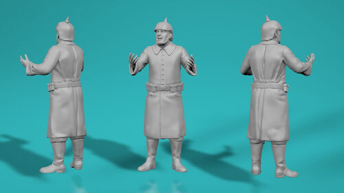 NEW! EMP3D 99200256-72 Rozejm Bożonarodzeniowy - Żołnierz Niemiecki - Poza nr 2 (1 Figurka)