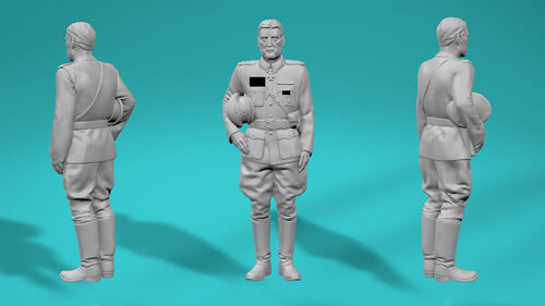 EMP3D 99200212-25 Bunkier - 2WŚ - Niemiecki generał - wersja 2 (1 Figurka)
