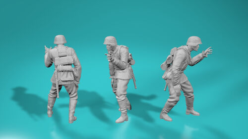 EMP3D 99200227-25 Obsługa możdzierza 120mm (Granatwerfer42) - wersja 04 (1 Figurka)
