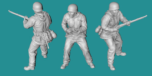 EMP3D 99200101-48 Niemiecki spadochroniarz - krzyczący (1 Figurka)