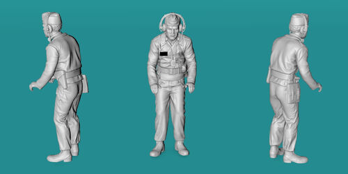 EMP3D 99200132-25 Niemiecki czołgista - dowodzący (1 Figurka)