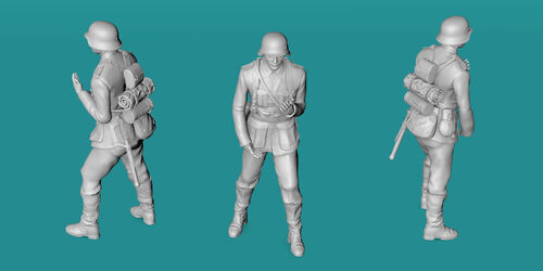 EMP3D 99200133-72 Niemiecki żołnierz - podający pocisk (1 Figurka)
