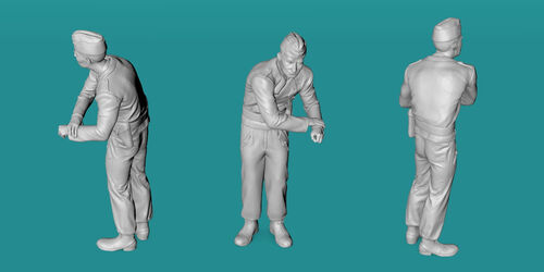 EMP3D 99200119-25 Niemiecki czołgista - stojący we włazie (1 Figurka)