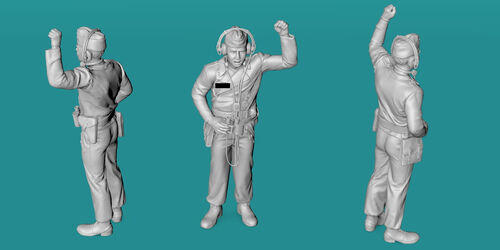 EMP3D 99200124-25 Niemiecki czołgista - wydający komendy (1 Figurka)