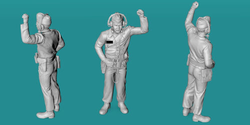EMP3D 99200124-48 Niemiecki czołgista - wydający komendy (1 Figurka)