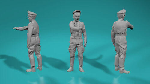NEW! EMP3D 99200155-25 Niemiecki czołgista Afrika Korps 2WŚ - Erwin Rommel (1 Figurka)