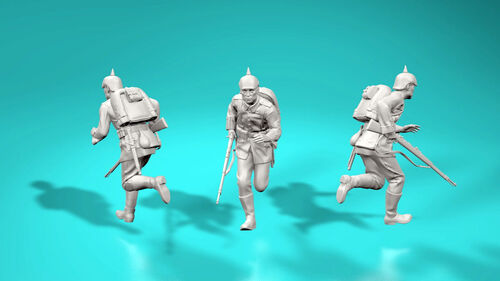 EMP3D 99200171-25 Żołnierz niemiecki IWŚ - biegnący 1 (1 Figurka)