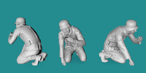 EMP3D 99200109-35 Niemiecki żołnierz - obsługujący moździerz (1 Figurka)