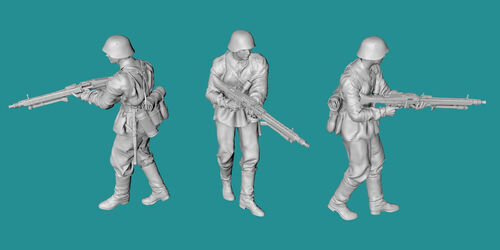 NEW! EMP3D 99200110-72 Niemiecki żołnierz - strzelec MG (1 Figurka)