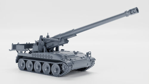 EMP3D 72013004-43 Samobieżna haubica M110A2 203 mm - podniesiona lufa