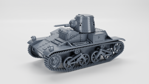 EMP3D 72019008-48 Belgijski czołg lekki T-15 - zamknięty właz