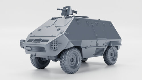 NEW! EMP3D 72013007-87 Wóz opancerzony UR-416 - zamknięty właz