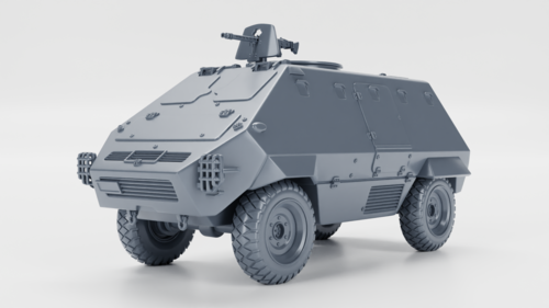 NEW! EMP3D 72013007-43 Wóz opancerzony UR-416 - zamknięty właz