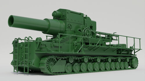 EMP3D 72012780-87 Moździerz samobieżny 54cm Karl-Gerat V6 Ziu 041 - lufa opuszczona