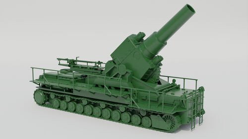 EMP3D 72012781-48 Moździerz samobieżny 54cm Karl-Gerat V6 Ziu 041 - lufa podniesiona