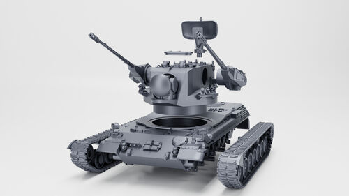 EMP3D 72012799-56 Samobieżne działo przeciwlotnicze Gepard - otwarty właz