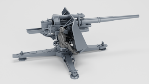 EMP3D 72012774-48 Armata przeciwlotnicza 8.8cm FlaK 18 - na czwórnogu (z osłoną)