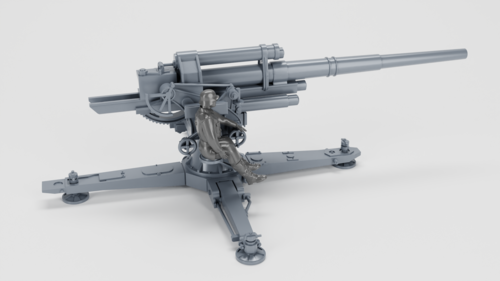 EMP3D 72012775-87 Armata przeciwlotnicza 8.8cm FlaK 18 - na czwórnogu (bez osłony)