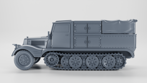 NEW! EMP3D 72012904-87 Ciągnik artyleryjski 37M Hansa LLoyd - z plandeką