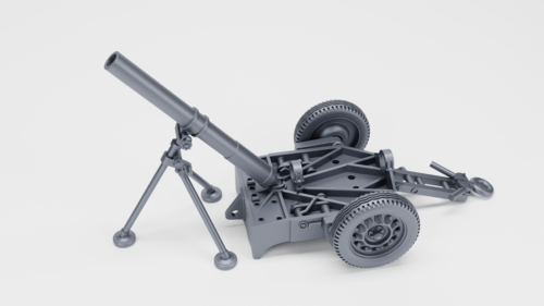 EMP3D 72012847-43 Ciężki możdzierz Ordnance ML 4.2-cala (107 mm) - pozycja bojowa