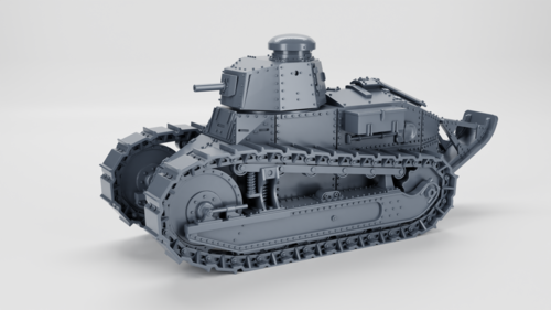 EMP3D 72012830-87 Czołg lekki M1917 z KMem M1919 Browning - zamknięty właz