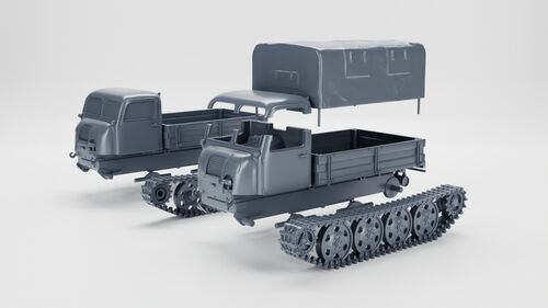 EMP3D 72012763-43 Gąsienicowy pojazd transportowy Raupenschlepper Ost (RSO) - bez plandeki