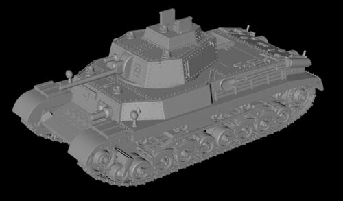 EMP3D 72012911-43 Czołg średni 40.M Turan I (40mm) - bez osłon (otwarty właz)