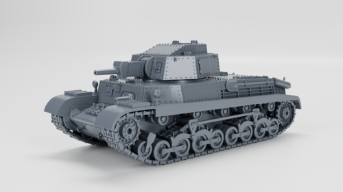 EMP3D 72012914-87 Czołg średni 41.M Turan II (75mm) - bez osłon (zamknięty właz)