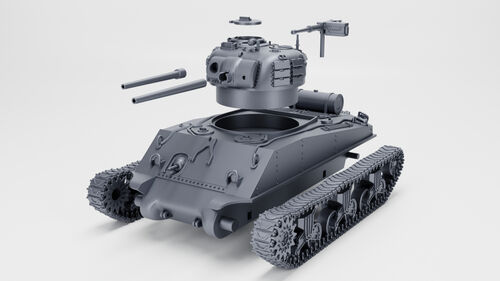 EMP3D 72012845-56 M4A3R3 Sherman Zippo - otwarty właz