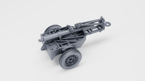 EMP3D 72012846-43 Ciężki możdzierz Ordnance ML 4.2-cala (107mm) - pozycja transportowa