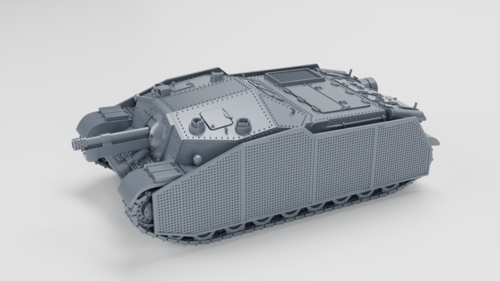 EMP3D 72012920-56 Haubica szturmowa 43.M Zrinyi II - z osłonami (zamknięty właz)