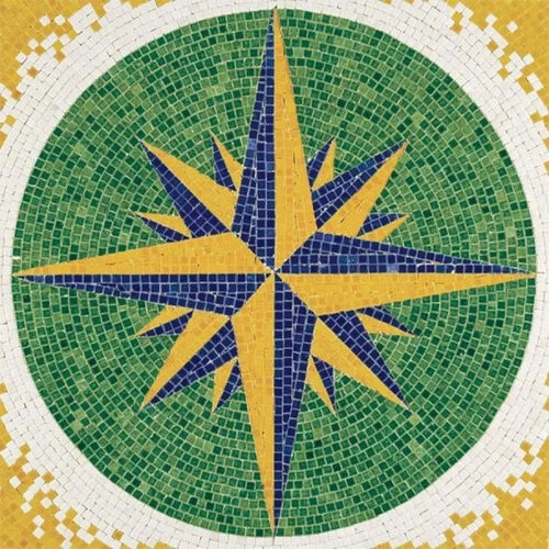 NEW! Aedes Ars 55090 Rosa Vientos Mosaic (300 x 300 mm)