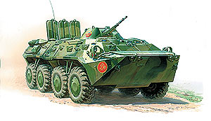 Zvezda 3558 BTR-80 Russian personal carrier