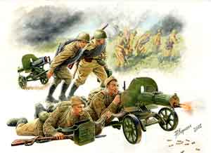 Zvezda 3584 Soviet Machine Guns WW2