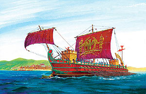 Zvezda 9019 Roman emperors ship