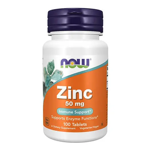Zinc - Cink 50mg/100tab - NowFoods