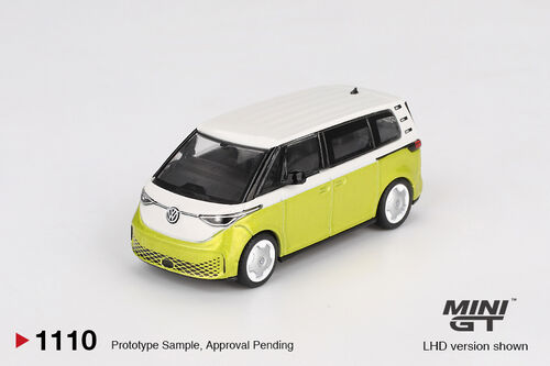 NEW! Mini GT 01110 Volkswagen ID.Buzz 2023 Candy White / Pomelo Yellow