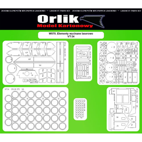 NEW! Orlik 070w VT-34 - Laser Cutting Frames And Wheels
