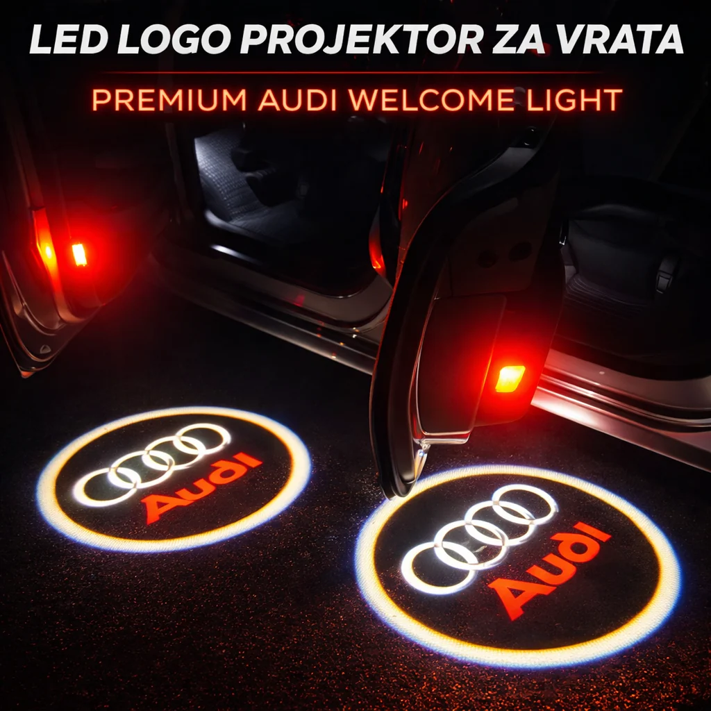 LED LOGO PROJEKTOR ZA VRATA AUTOMOBILA – 1+1 GRATIS