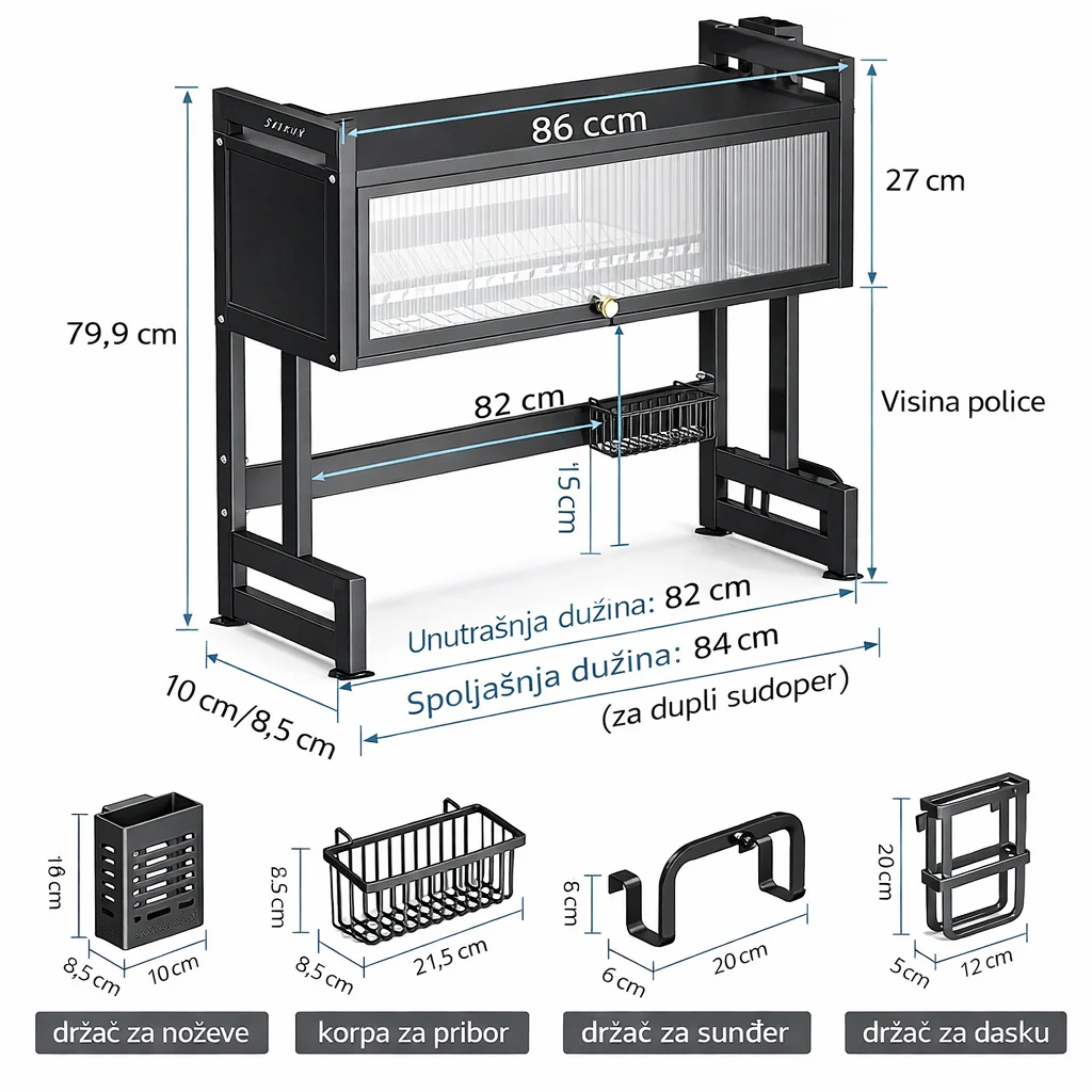 Stalak za odlaganje posuđa / višenamenski nosač