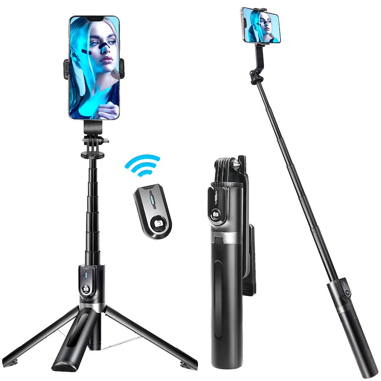 Stativ Tripod Wireless + Selfie Stick