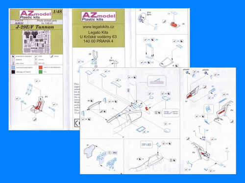 AZ-Model A4011 SAAB J-29 E/F Tunnan - Interior & Exterior Detail Set