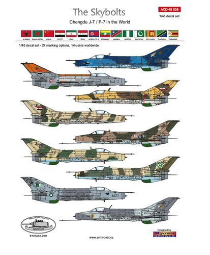 Armycast ACD48038 F-7 Skybolt - Chengdu J-7 / F-7 in the World
