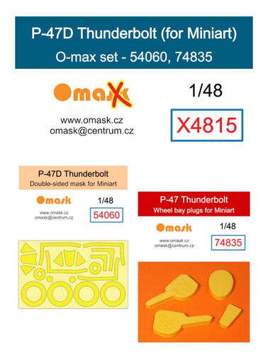Omask X4815 Republic P-47 D Thunderbolt - O-max Set (for Miniart Kits)
